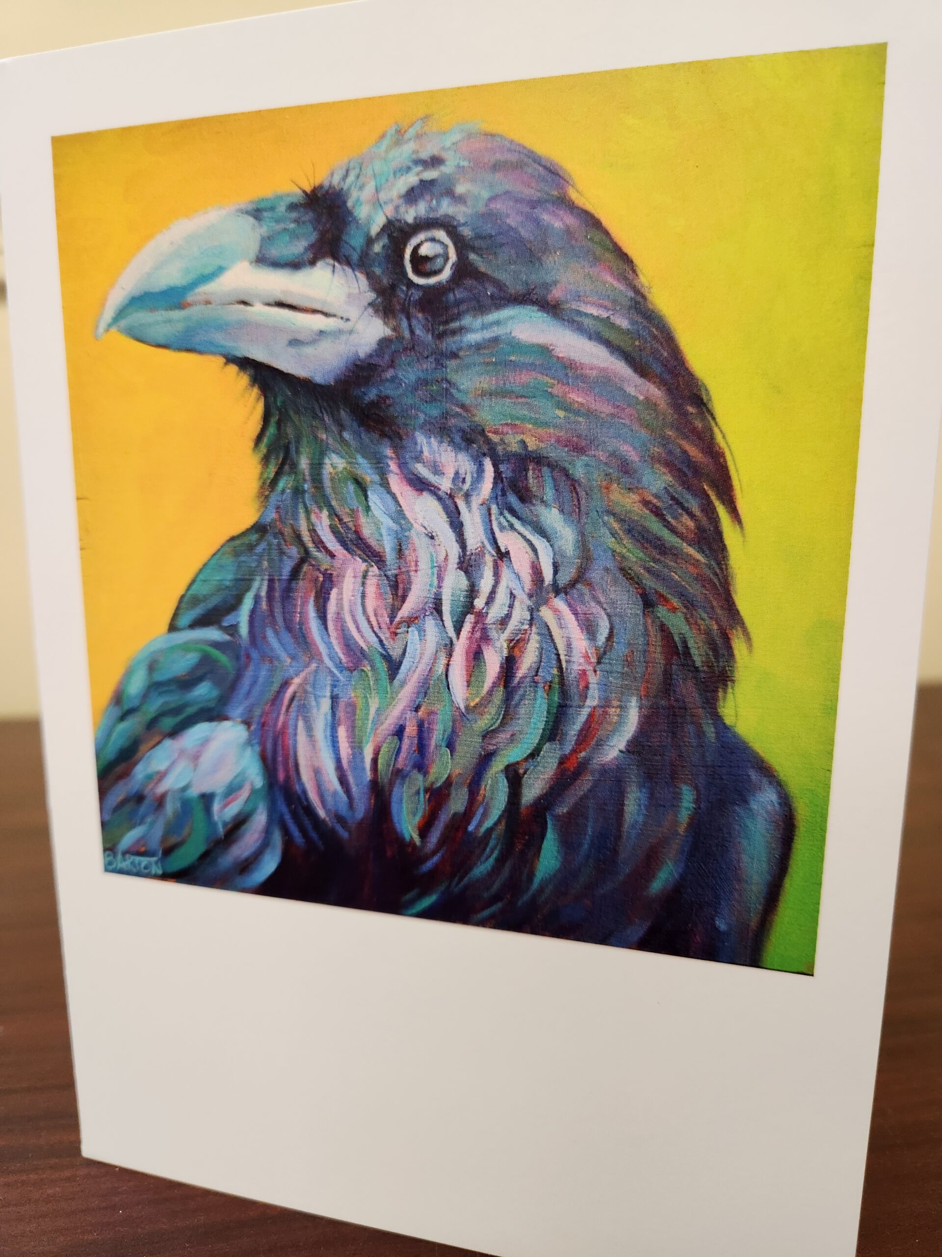 Barton Design - Raven Notecard - Scarborough Land Trust