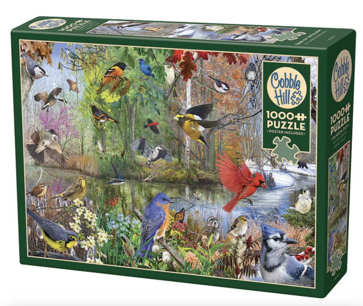 Birds of the Season 1000-Piece Puzzle - Scarborough Land Trust